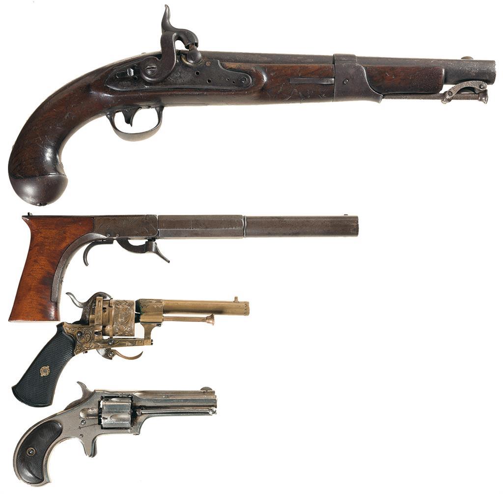 Four Antique Handguns | Rock Island Auction