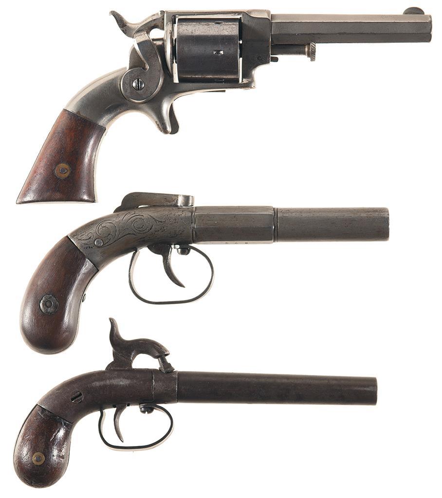 Three Antique Handguns | Rock Island Auction