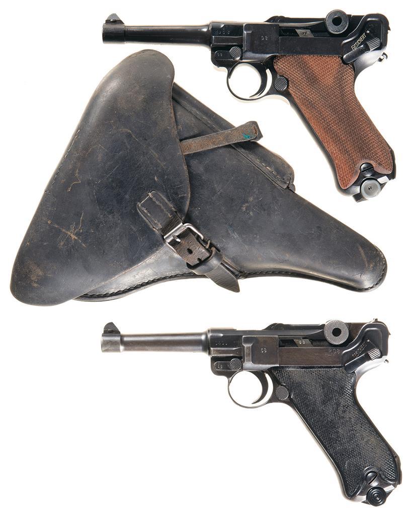 Two Luger Semi-Automatic Pistols | Rock Island Auction
