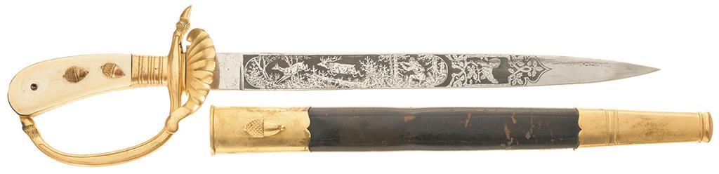 Eickhorn German Senior Forester Knife and Sheath | Rock Island Auction