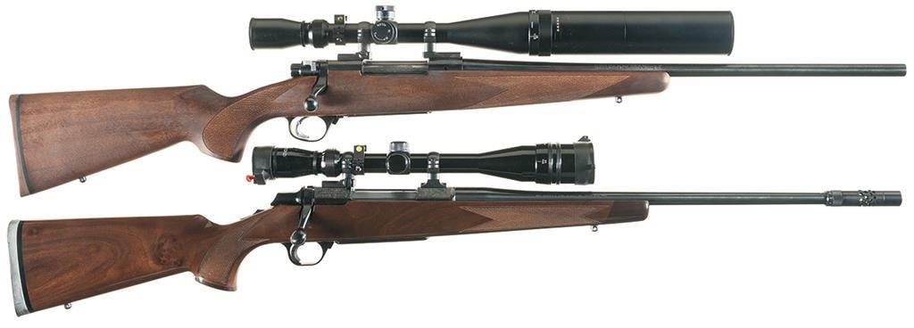 Two Bolt Action Rifles with Scopes -A) Marlin Model MR-7 Rifle | Rock ...
