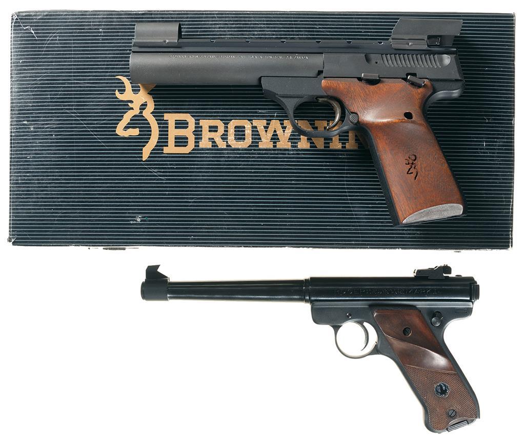 Two Semi-Automatic .22 LR Target Pistols | Rock Island Auction