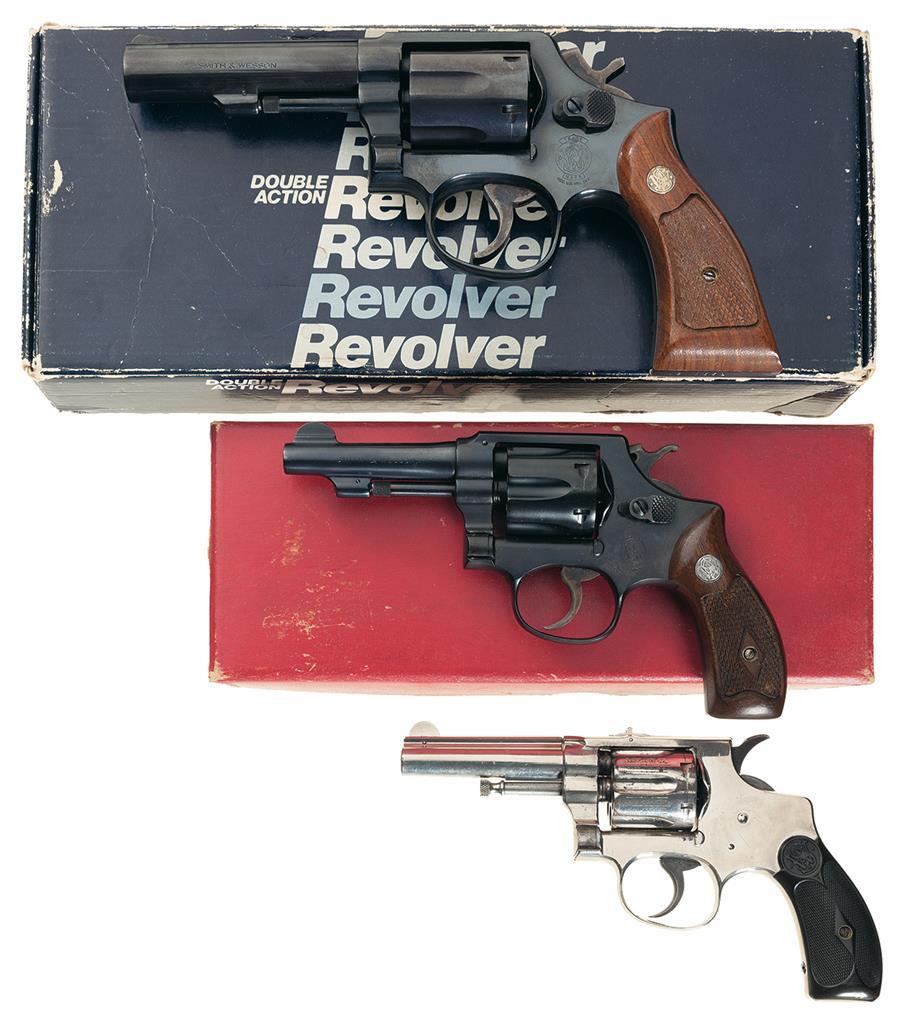 Three Smith & Wesson DA Revolvers | Rock Island Auction