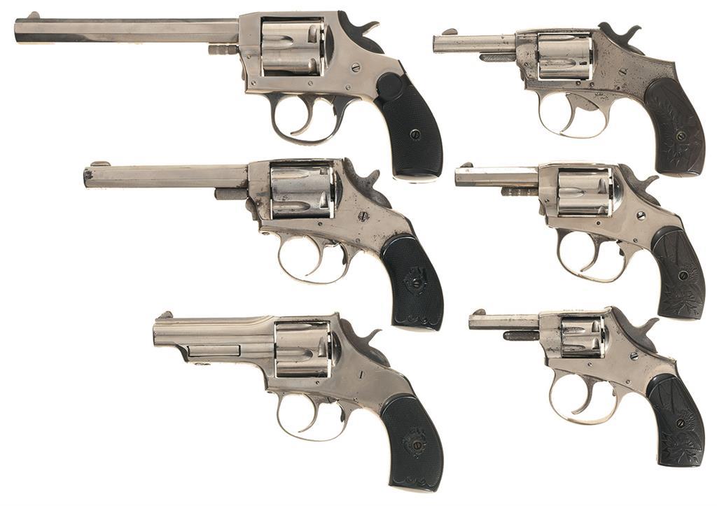 Six Double Action Revolvers -A) Iver Johnson Model 1900 Revolver | Rock ...