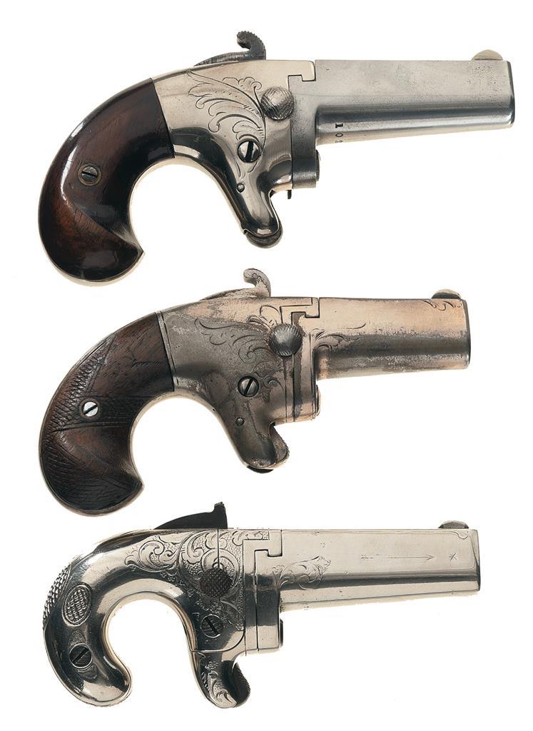 Three Engraved Derringers | Rock Island Auction