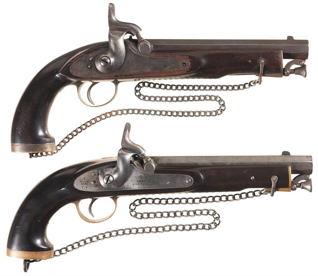 Two Enfield Percussion Pistols -A) Enfield Pistol | Rock Island Auction