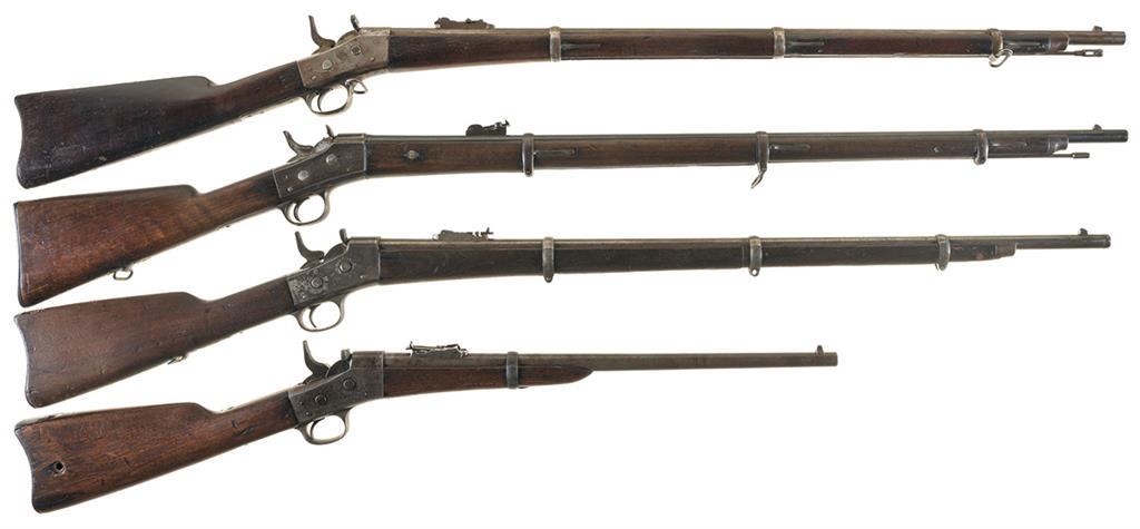 Four Antique Rolling Block Military Rifles | Rock Island Auction