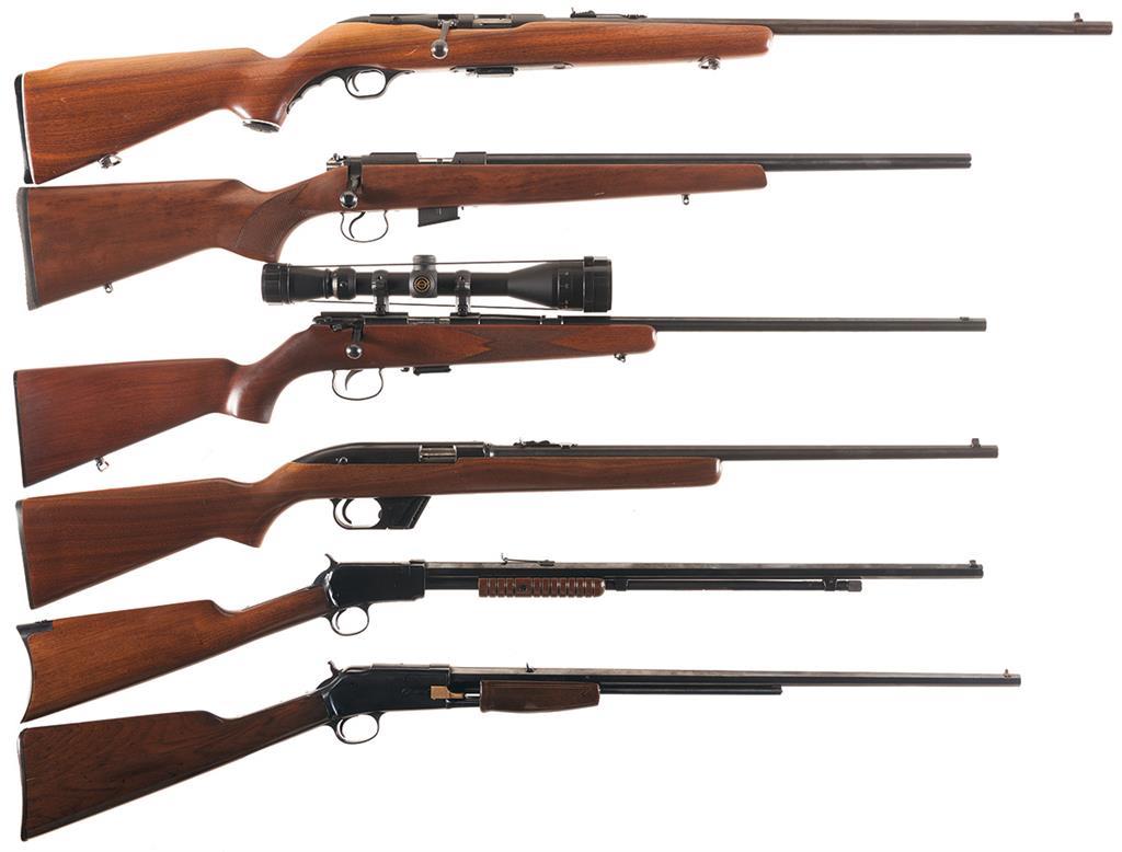 Six Rifles -A) Mossberg Model 640 KA Chuckster Bolt Action Rifle | Rock ...