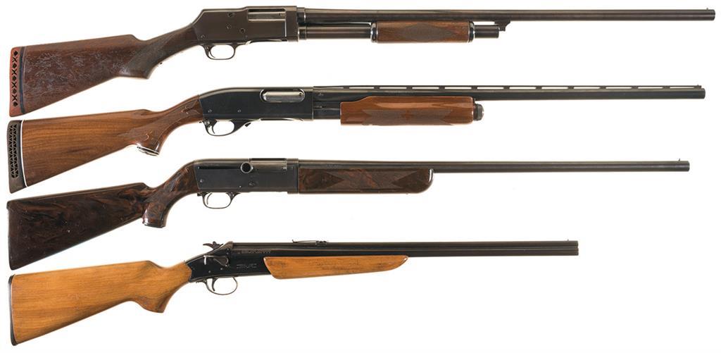Four Long Guns -A) Stevens Ranger Model 30 Slide Action Shotgun | Rock ...