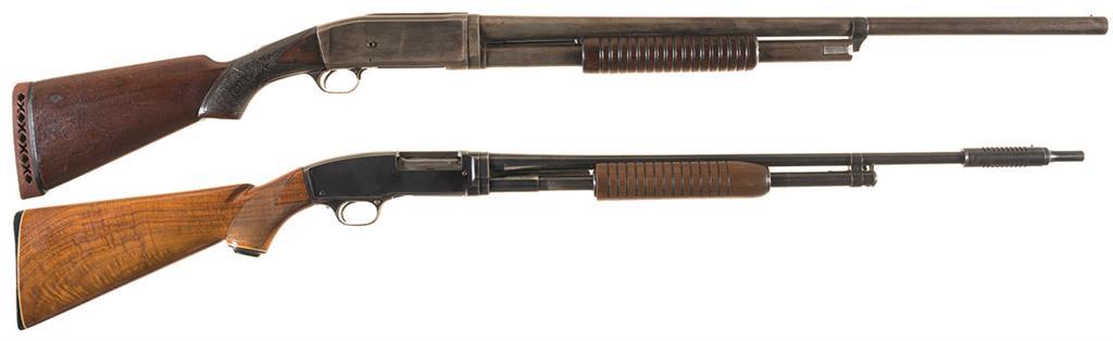 Two Slide Action Shotguns -A) Remington Model 10A Shotgun | Rock Island ...