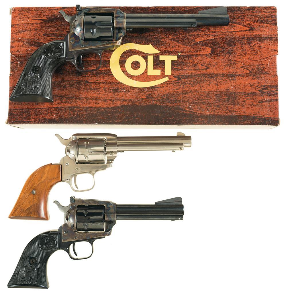 Three Colt Single Action Revolvers | Rock Island Auction