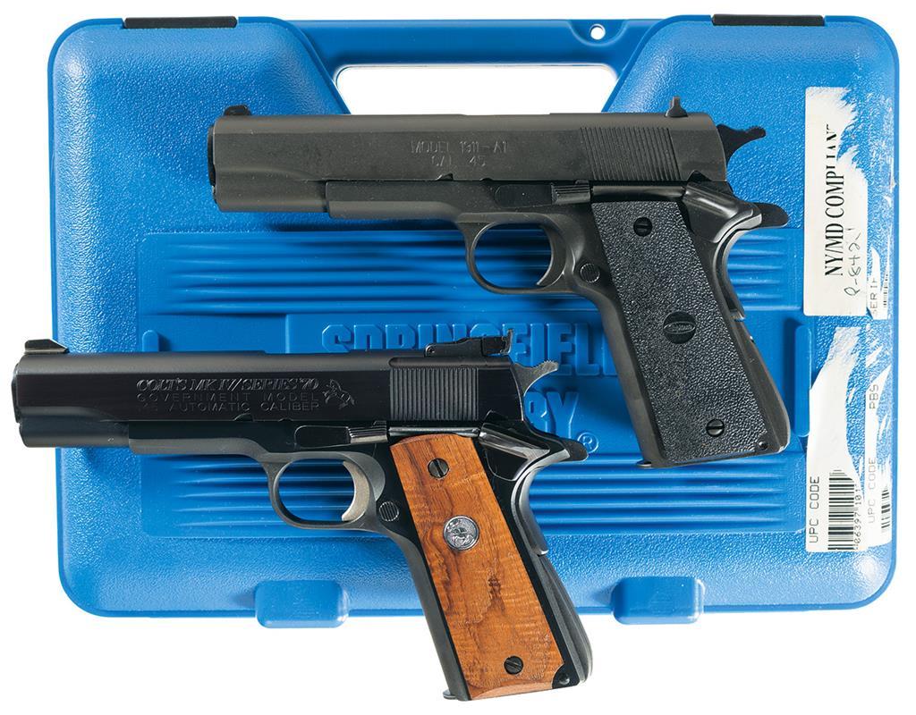 Two 45 ACP Semi-Automatic Pistols | Rock Island Auction