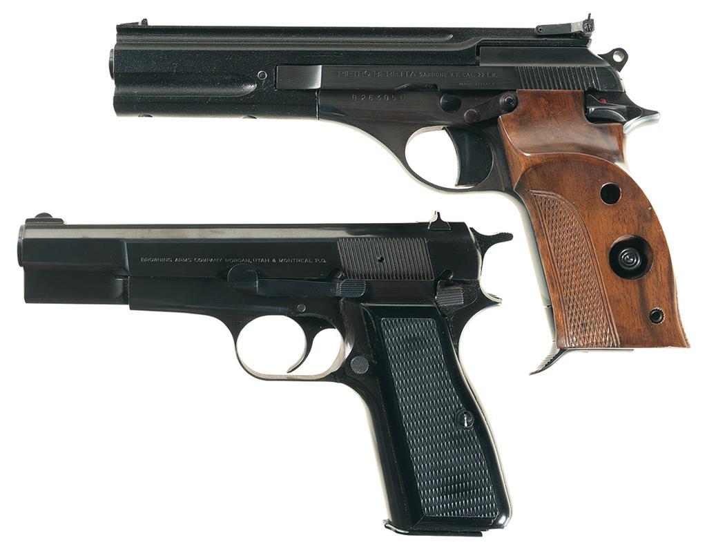 Two European Semi-Automatic Pistols -A) Beretta Model 76 Pistol | Rock ...