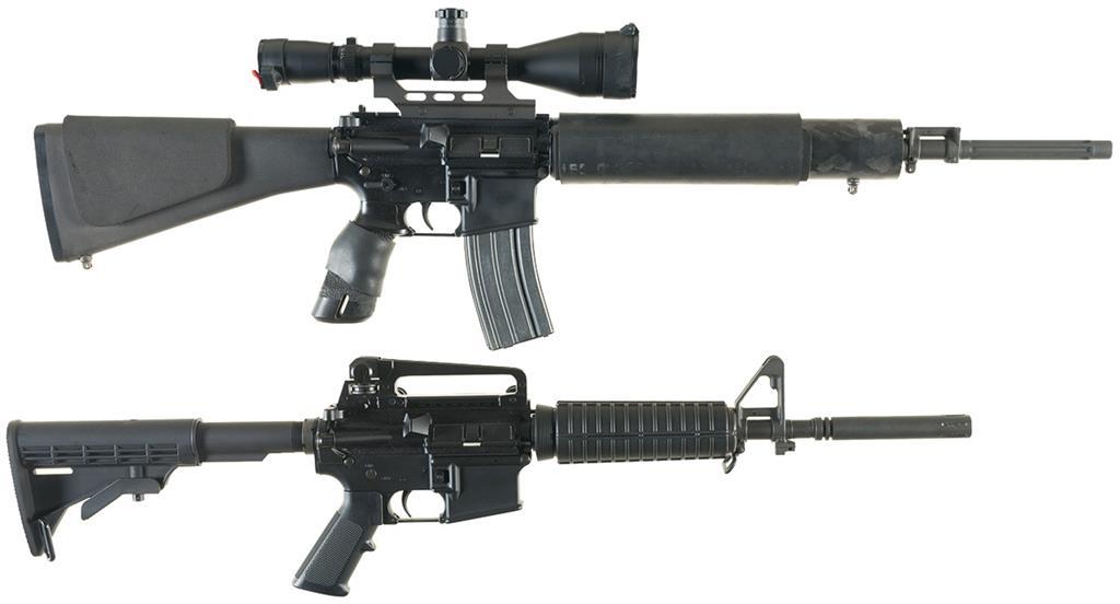 Two AR-15 Style Semi-Automatic Rifles | Rock Island Auction