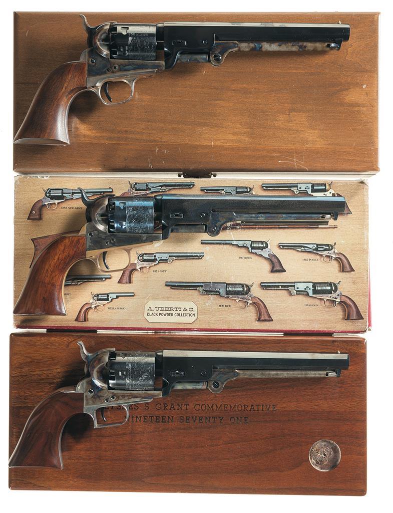 Three Cased Reproduction Percussion Revolvers | Rock Island Auction