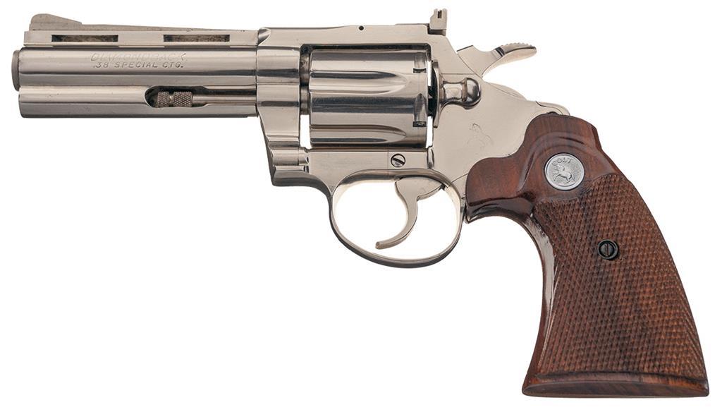 Rare Nickel Plated Colt Diamondback Double Action Revolver | Rock ...