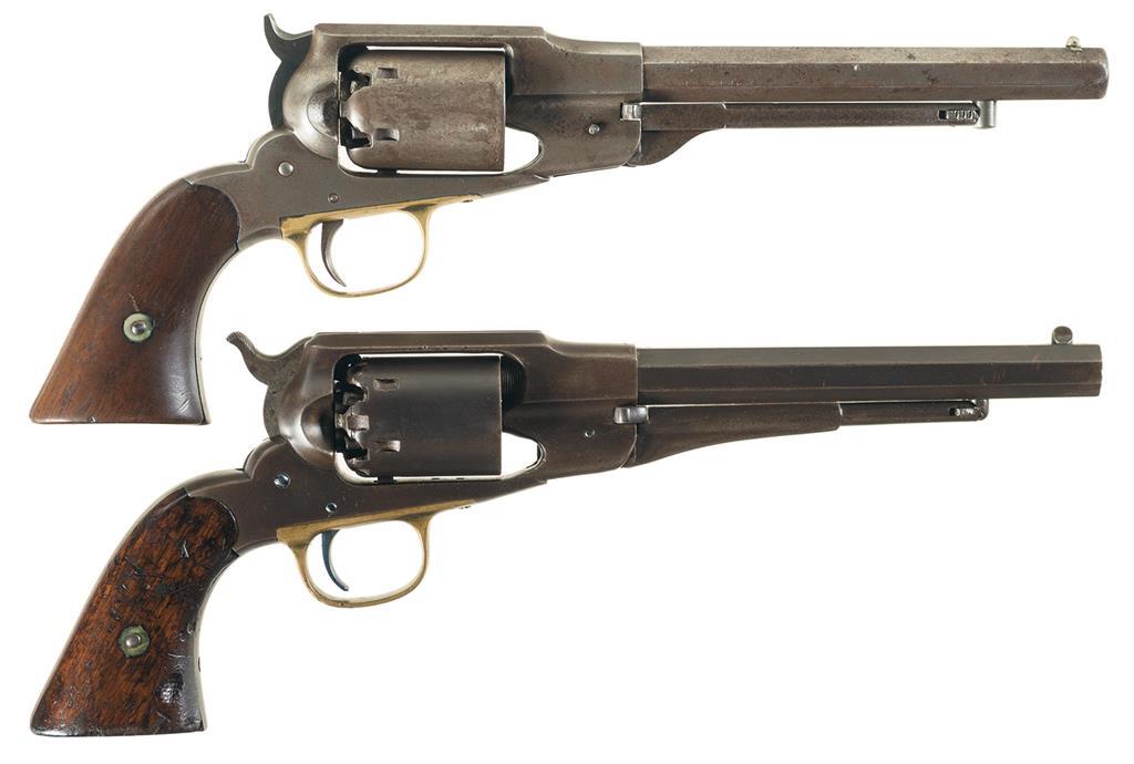 Two Remington Navy-Caliber Percussion Revolvers -A) Remington-Be | Rock ...