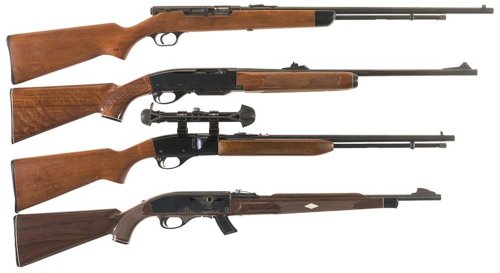 Four Semi-Automatic Rifles -A) Stevens Model 87D Rifle | Rock Island ...