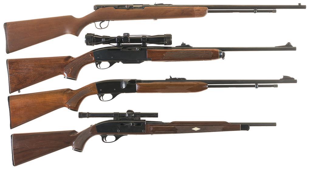 Four Semi-Automatic Rifles -A) Stevens Model 87B Rifle | Rock Island ...
