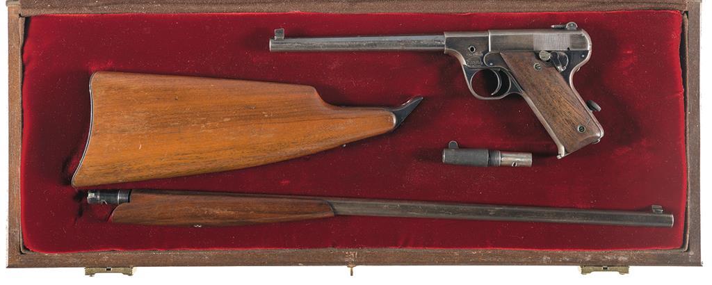 Fiala Arms Model 1920 Target Pistol with Barrels, Stock and Case | Rock ...