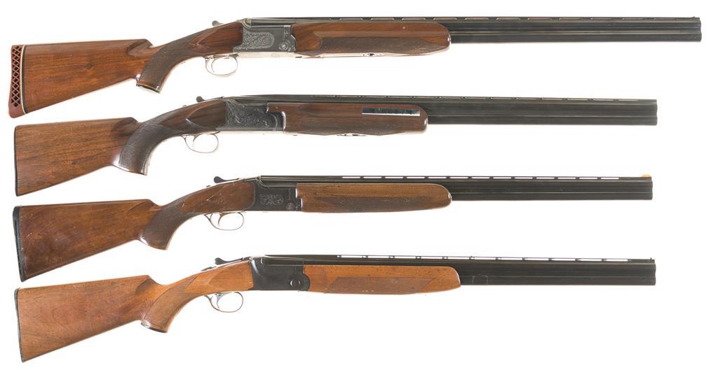 Four Over/Under Shotguns -A) Engraved Nikko Model 2200 Shotgun | Rock ...