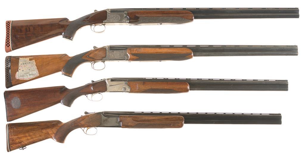 Four Over/Under Shotguns -A) Engraved Nikko Model 2200 Shotgun | Rock ...