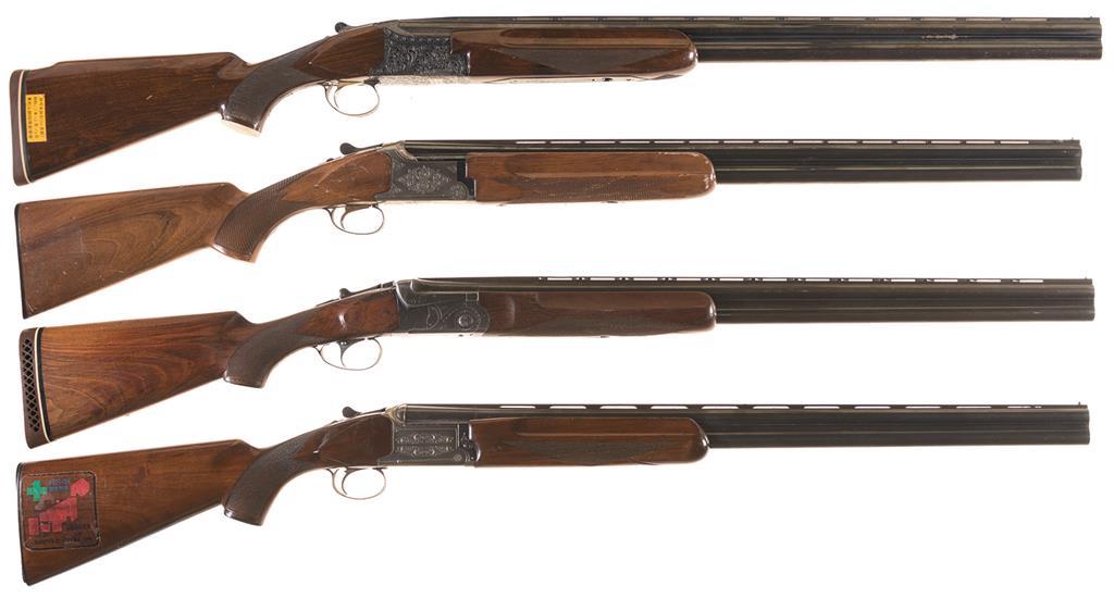 Four Over/Under Shotguns -A) Engraved Nikko Model 2500 Shotgun | Rock ...