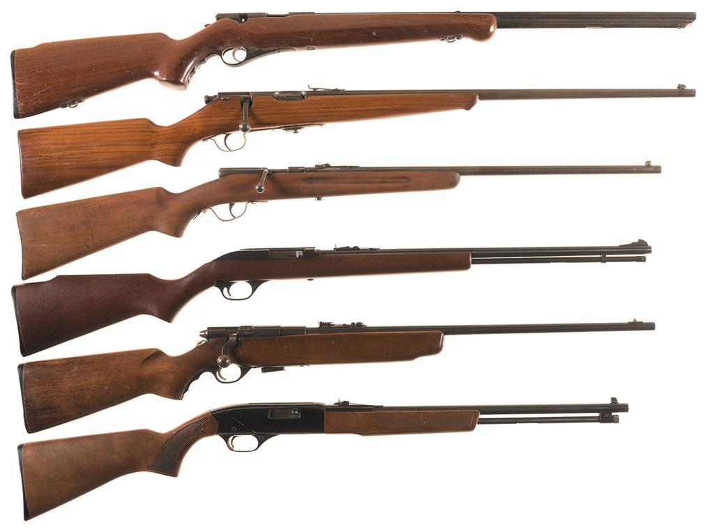 Six Rifles -A) Mossberg Model 46B (b) Bolt Action Rifle | Rock Island ...