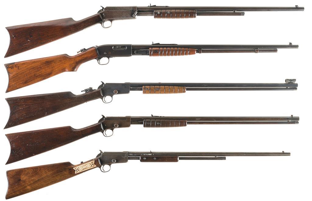Five Slide Action Rifles -A) Marlin Model 27 Rifle | Rock Island Auction