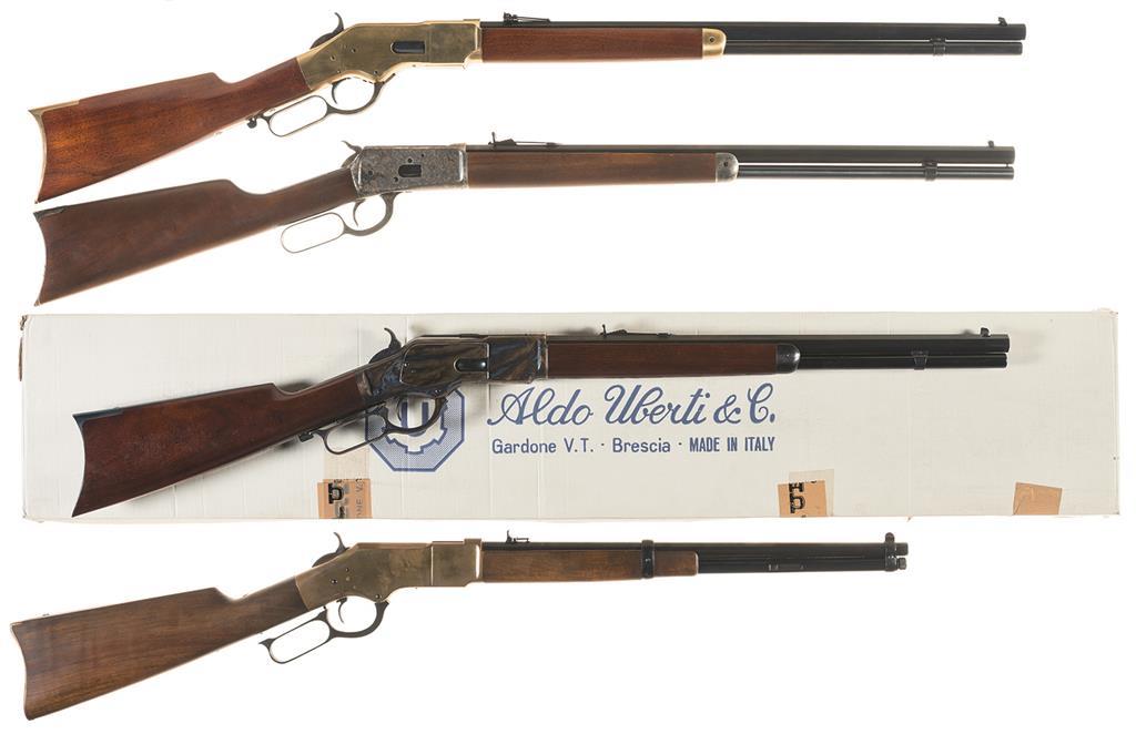 Four Lever Action Rifles -A) Uberti Model 1866 Rifle | Rock Island Auction