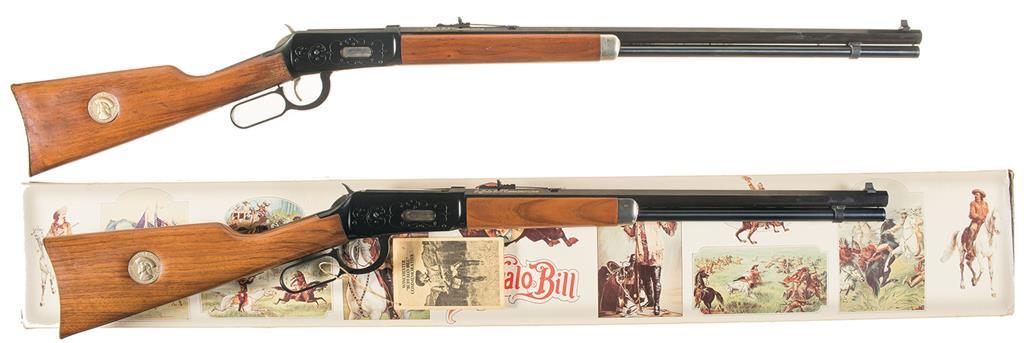 Two Winchester Buffalo Bill Commemorative Lever Action Long Guns | Rock ...
