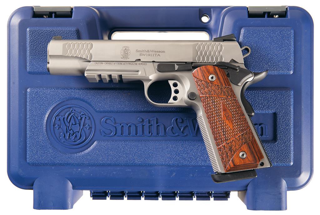 Smith & Wesson Model SW1911TA E-Series Semi-Automatic Pistol wit | Rock ...