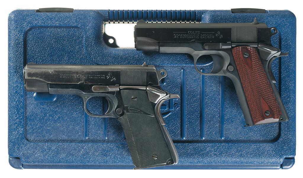 Two Colt Commander Model Semi-Automatic Pistols | Rock Island Auction
