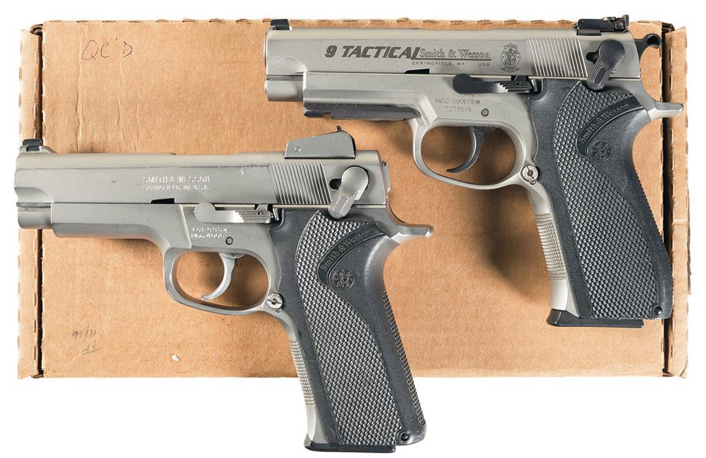 Two Smith & Wesson Semi-Automatic Pistols -A) S&W Model 5906TSW | Rock ...