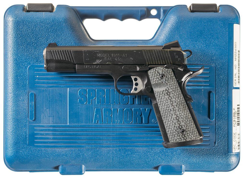 Springfield Armory Model TRP Semi-Automatic Pistol with Case and | Rock ...