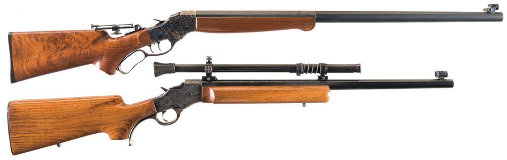Two Custom Single Shot Rifles -A) Paul Shuttleworth Stevens 44 1 | Rock ...