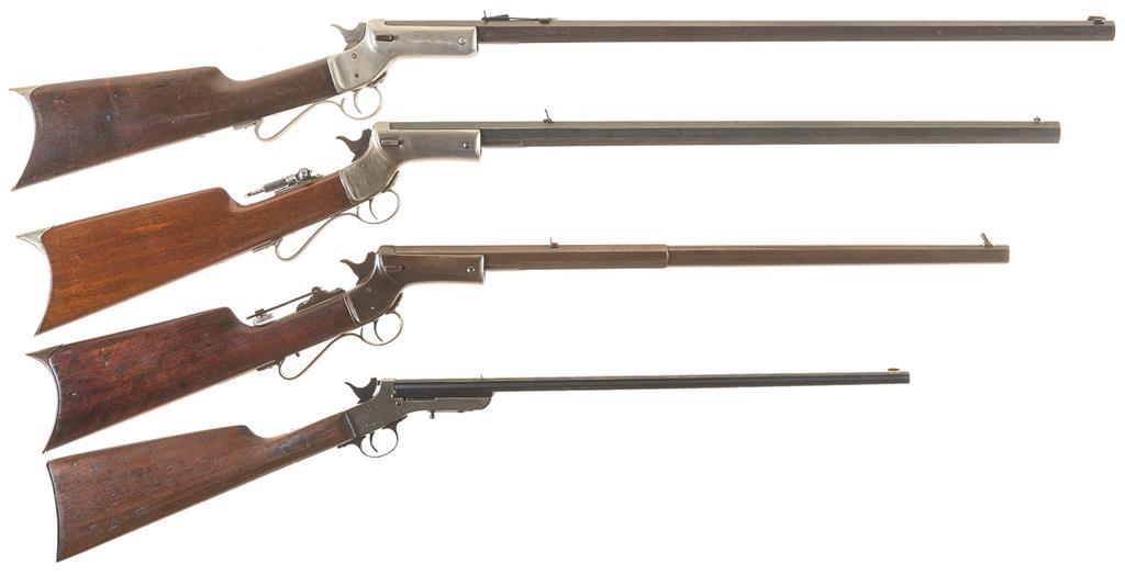 Collector's Lot of Four Stevens Single Shot Rifles -A) Stevens T | Rock ...
