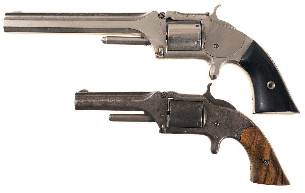 Two Smith & Wesson Spur Trigger Tip-Up Revolvers -A) S&W Old Mod | Rock ...