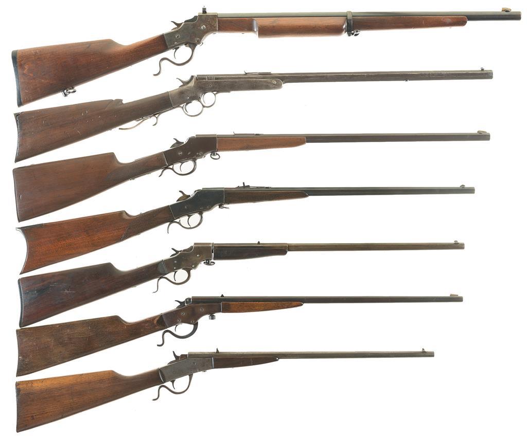 Seven Single Shot Rifles -A) Stevens Model 414 Rifle | Rock Island Auction