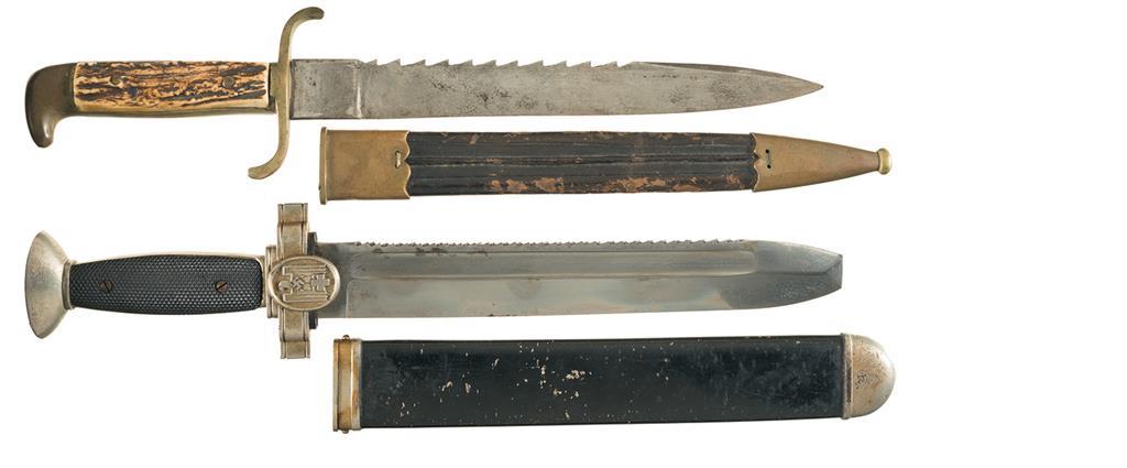 Two German Knives, Including a Red Cross Enlisted Knife | Rock Island ...