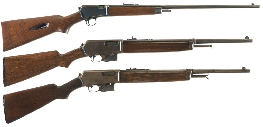Three Winchester Semi-Automatic Rifles -A) Winchester Model 63 R | Rock ...