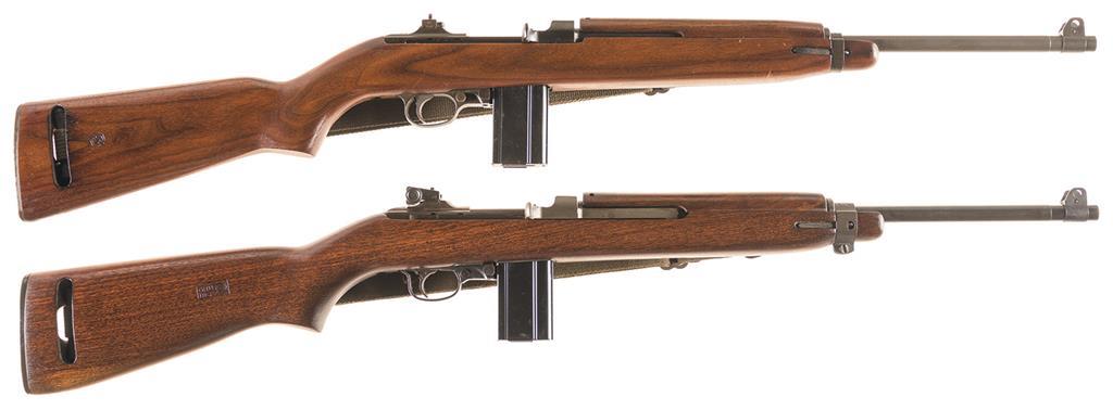 Two U.S. World War II M1 Semi-Automatic Carbines | Rock Island Auction