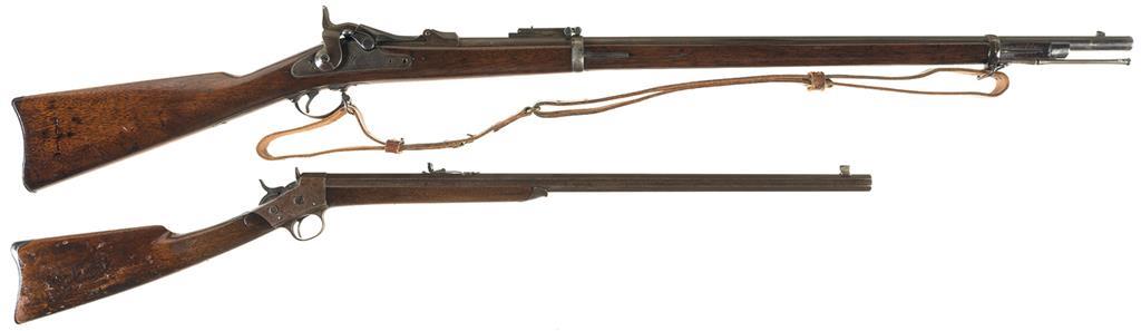 Two Breech Loading American Rifles -A) U.S. Springfield Model 18 | Rock ...
