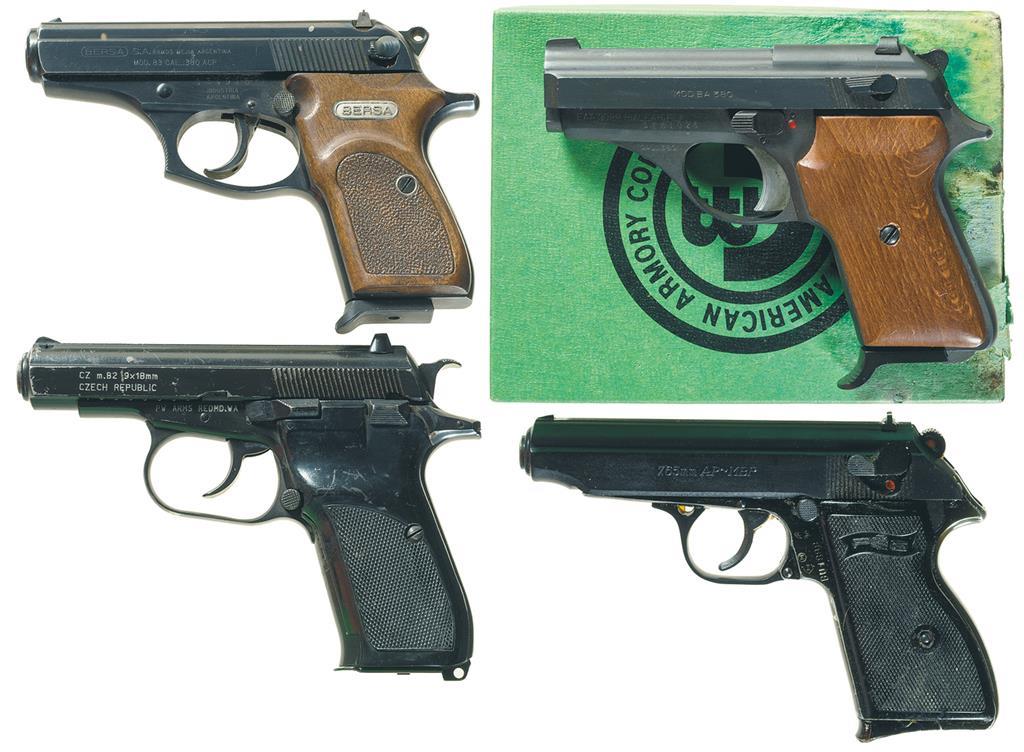 Four European Semi-Automatic Pistols -A) Bersa Model 83 Pistol | Rock ...