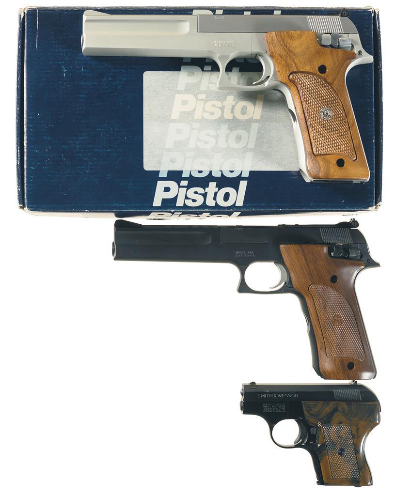 Three Smith & Wesson Semi-Automatic Pistols -A) S&W Model 622 Pi | Rock ...