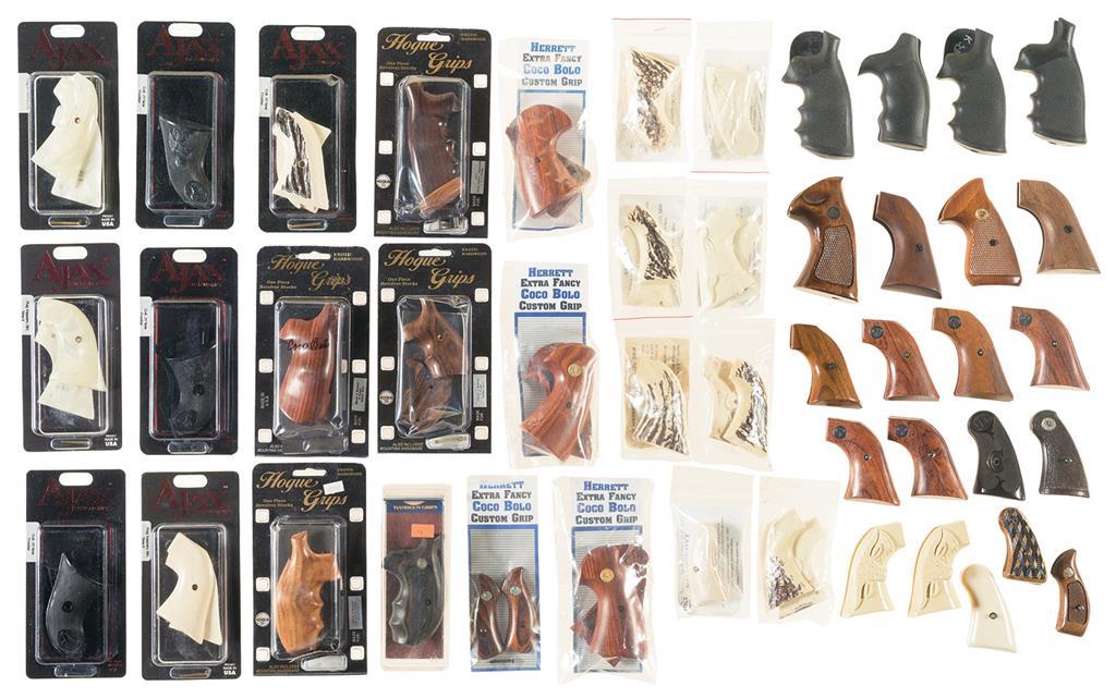 Forty-Five Pairs of Revolver Grips | Rock Island Auction