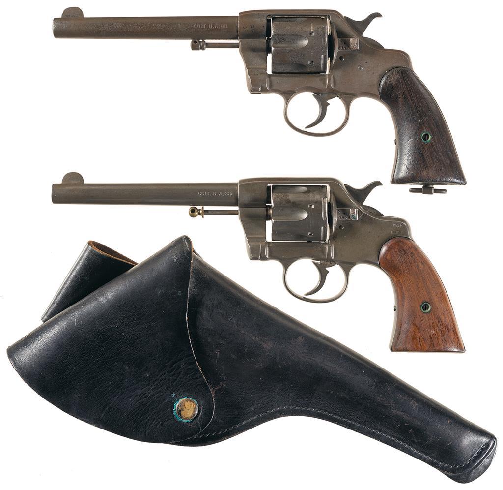 Two U.S. Military Colt Double Action Revolvers -A) Colt U.S. Arm | Rock ...