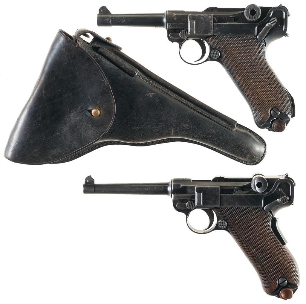 Two Luger Semi-Automatic Pistols | Rock Island Auction
