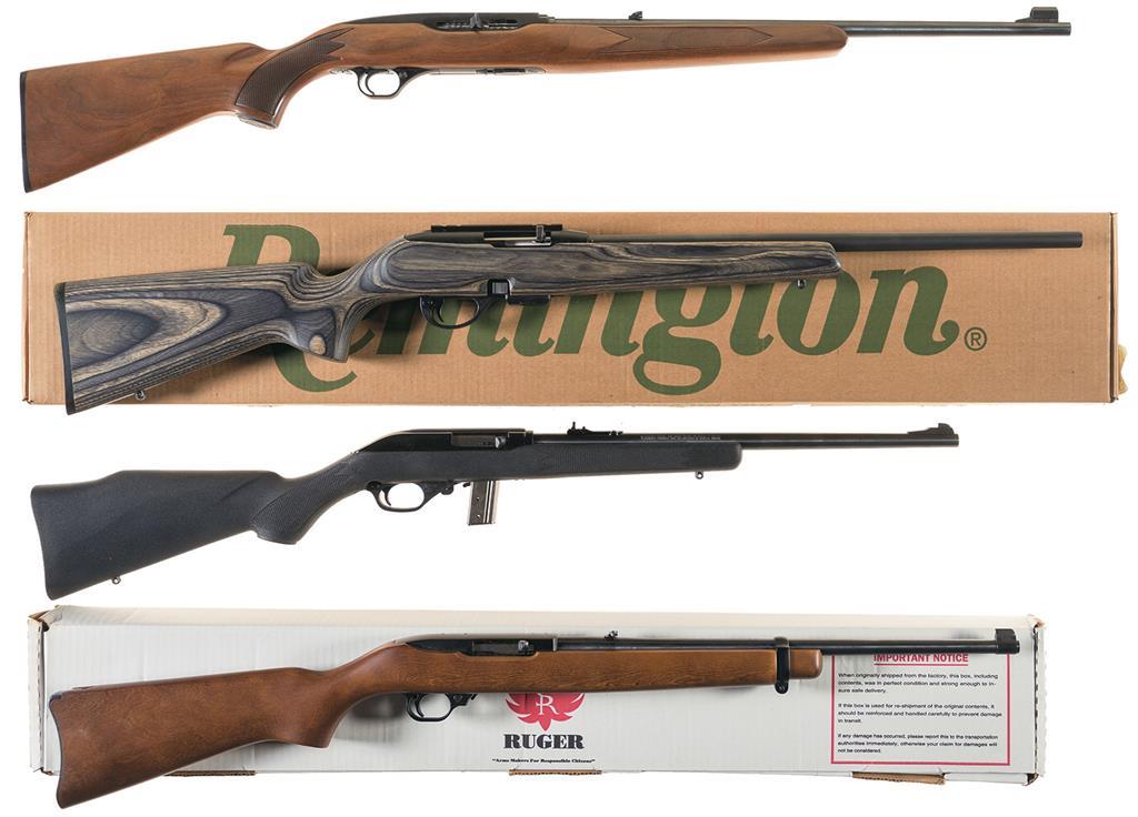 Four Semi-Automatic Rifles -A) Winchester Model 490 Rifle | Rock Island ...