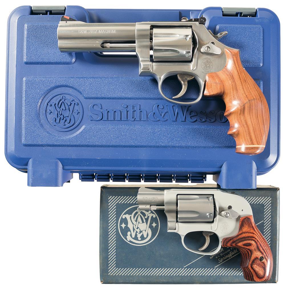 Two Smith & Wesson Double Action Revolvers -A) S&W Model 686-6 R | Rock ...